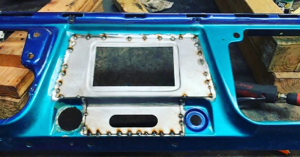 1967-1972 Double DIN radio panel with Dakota Digital Dcc 4000 controll ...