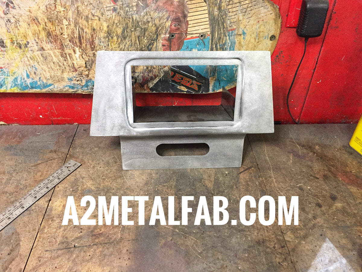 1967-1972 Double DIN panel with vintage air control cut out – A2 Metal Fab