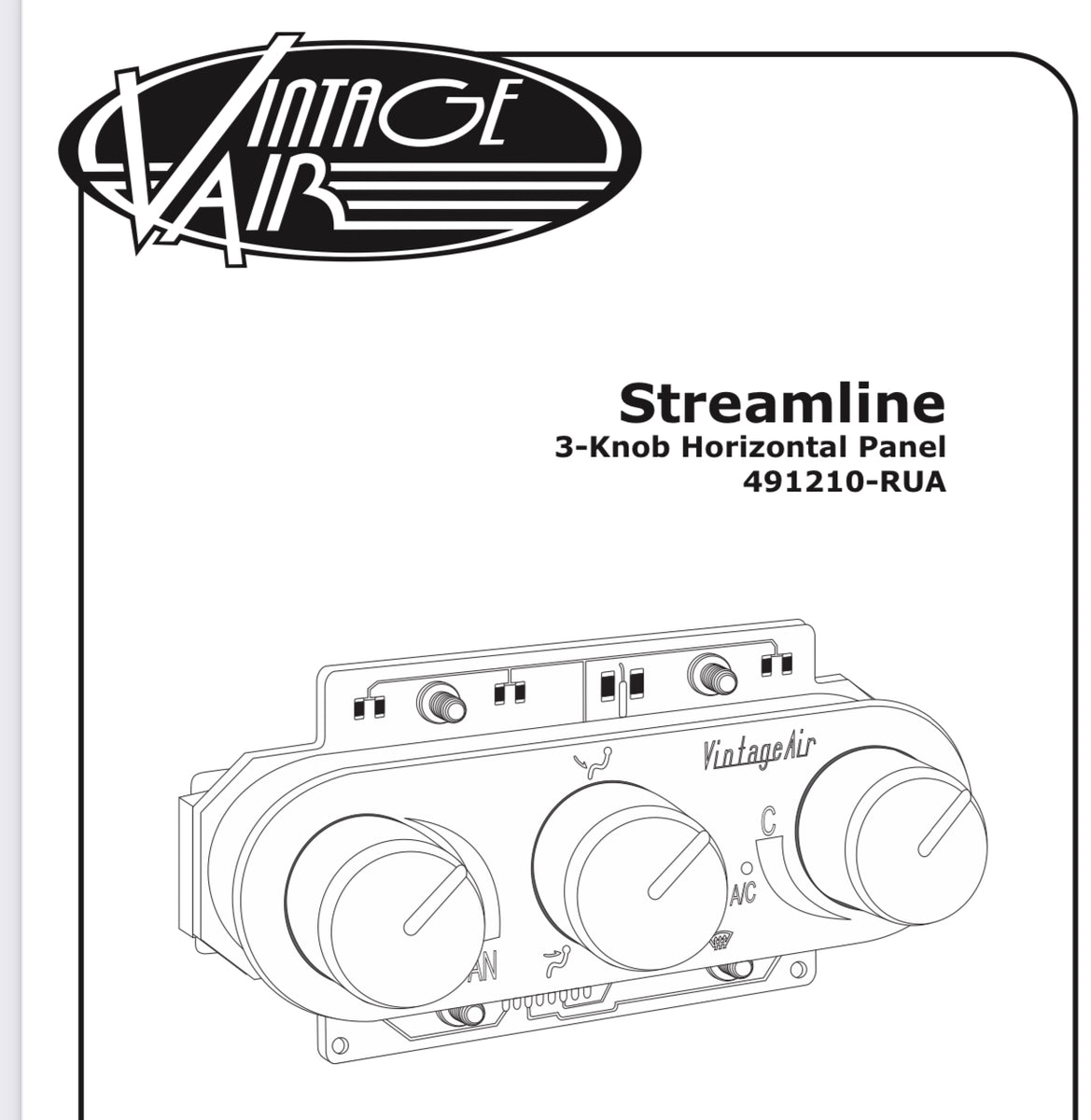 1967-1972 Double DIN panel with vintage air control cut out – A2 Metal Fab