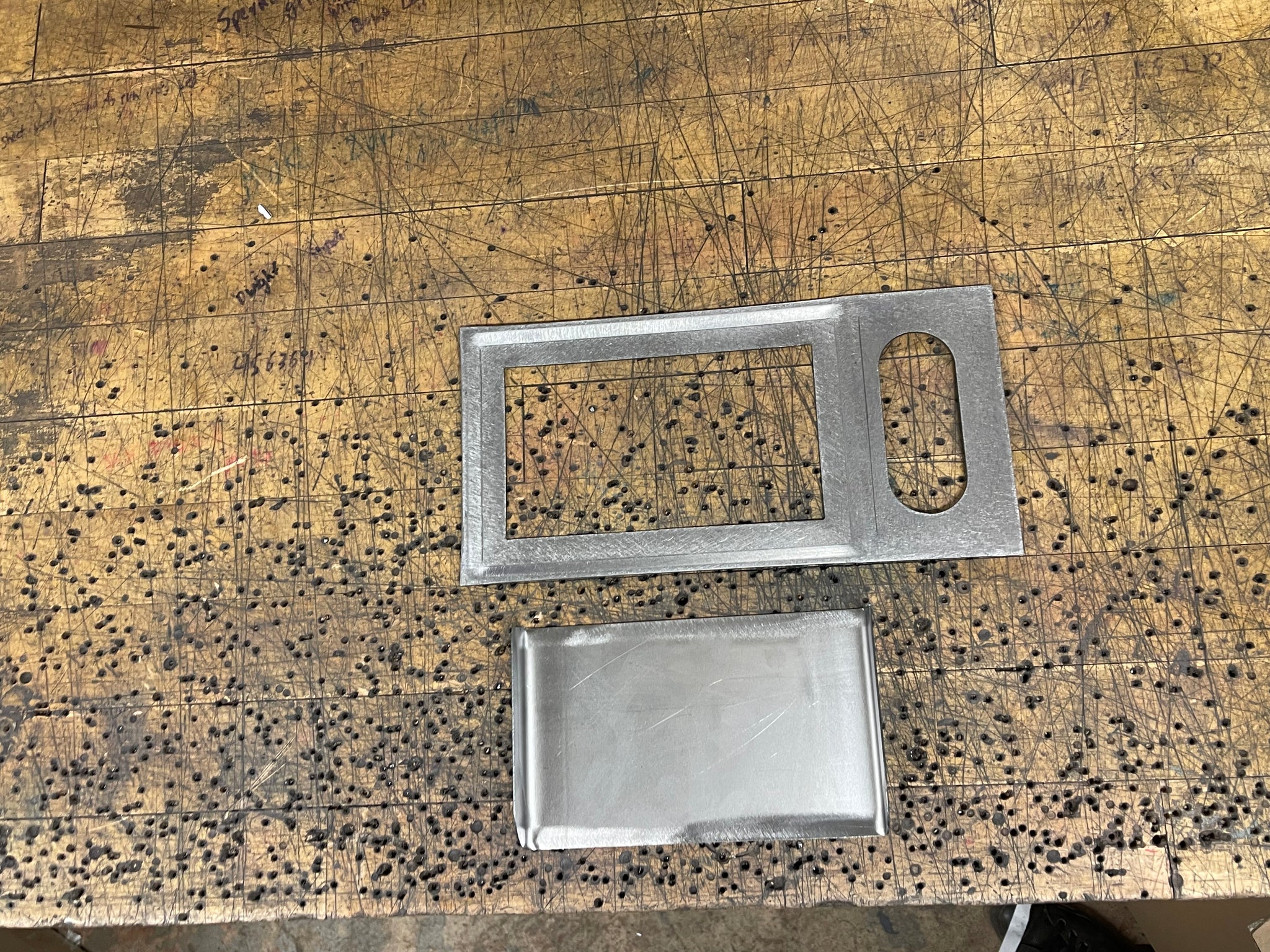 1960-1963 Chevy c10 double din radio panel with Dakota digital cutout ...