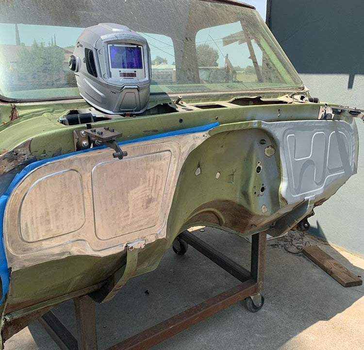 1967-1972 C-10 Deluxe double beaded passenger side firewall panel – A2 ...