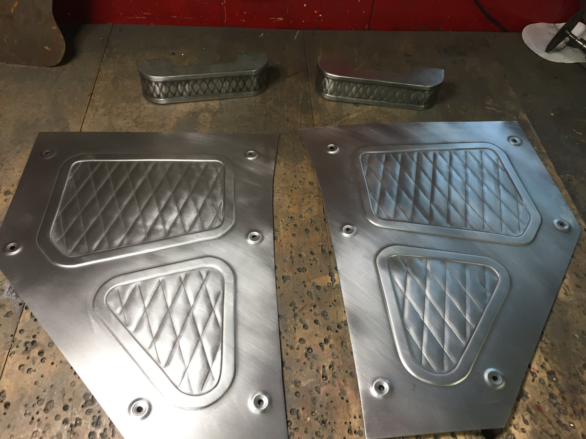 1955-1959 Chevy truck pleated kick panels – A2 Metal Fab