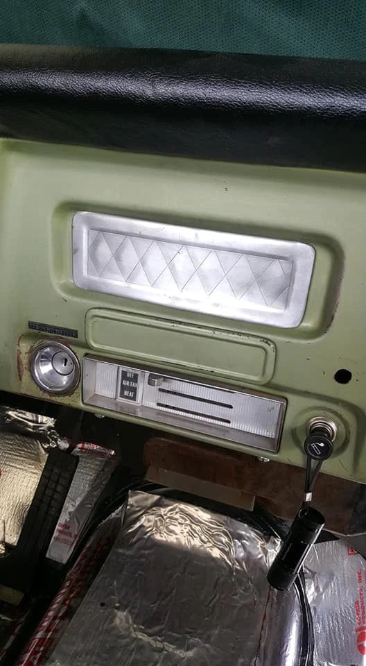 1964-1966 C-10 radio delete plate – A2 Metal Fab
