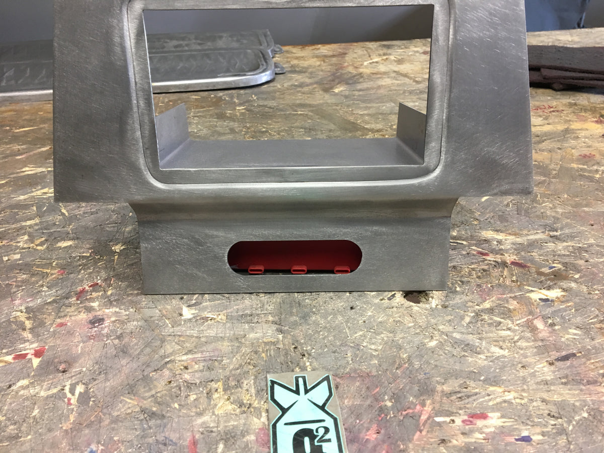 1967-1972 Double DIN panel with Dakota digital climate control cut out ...