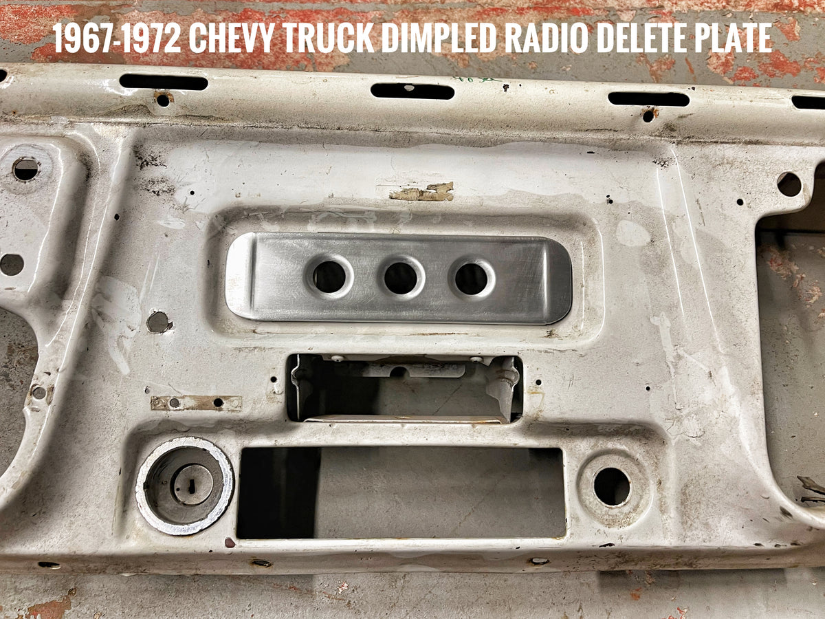 1967-1972 Chevrolet C-10 Radio delete plates – A2 Metal Fab