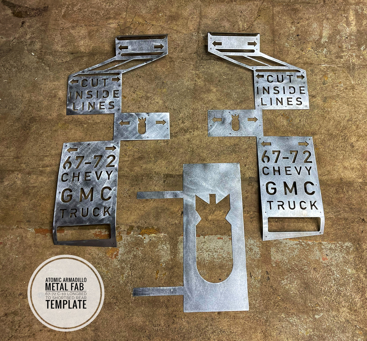 1967 -1972 C-10 long bed to short bed rear of bed only conversion temp ...